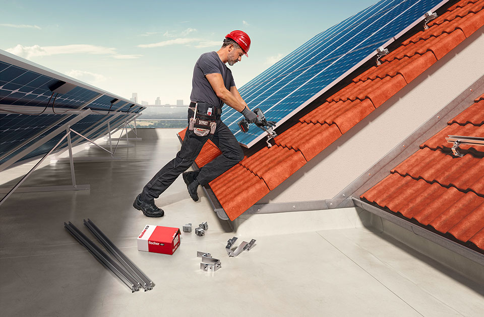 Solar systems. Mounting solutions for photovoltaic panels. | fischer